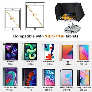 STARTRC Tablet Sun Hood Sunshade for DJI Mini 2 SE/Mavic 3 Classic/Mini 3/Mini 2/Air 2S/Mini 3 Pro Drone Controller Accessories,Suitable for 10.1-11.5 Inch IPad/IPad Air/IPad Pro and Other Tablets
