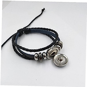 TOSSPER Ukraine Bracelet, 2 Pcs Multilayer Ukrainian Flag Symbol Charm Leather Bracelet Bangle Jewelry for Men Women, Multicolor, 7.09inch/18cm