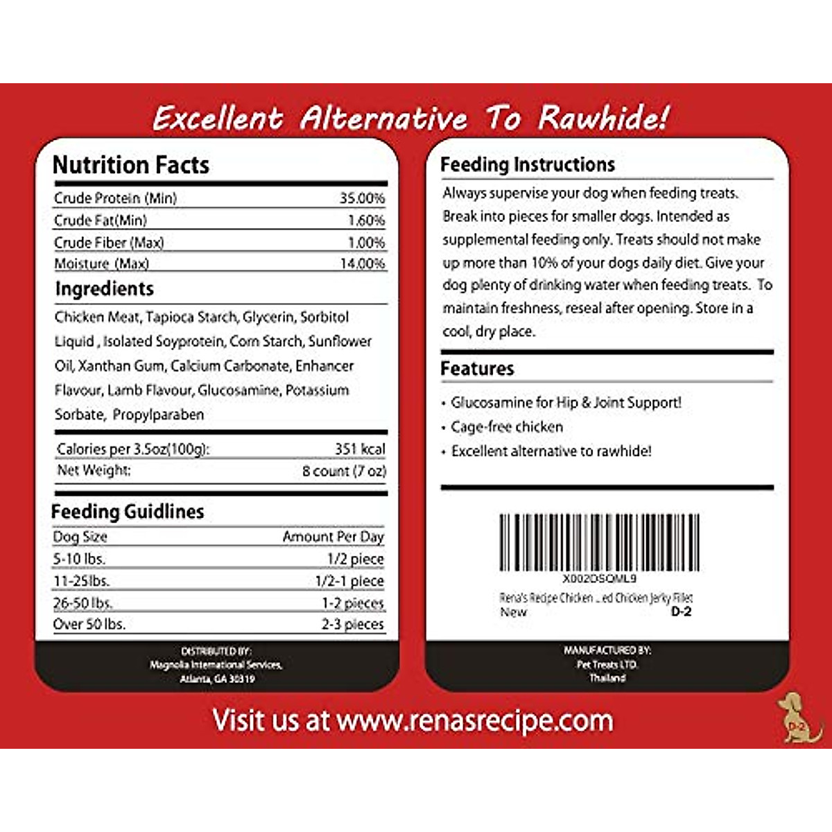 Rena's Recipe Chicken Fillet Sticks (8 Count)