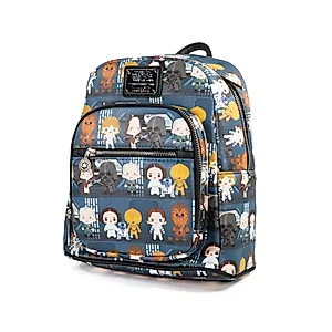 Loungefly Star Wars Chibi Death Star Battle Station Lineup Mini Backpack