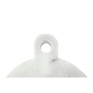 Creative Co-Op Large Marble Handle Dish, 6", White