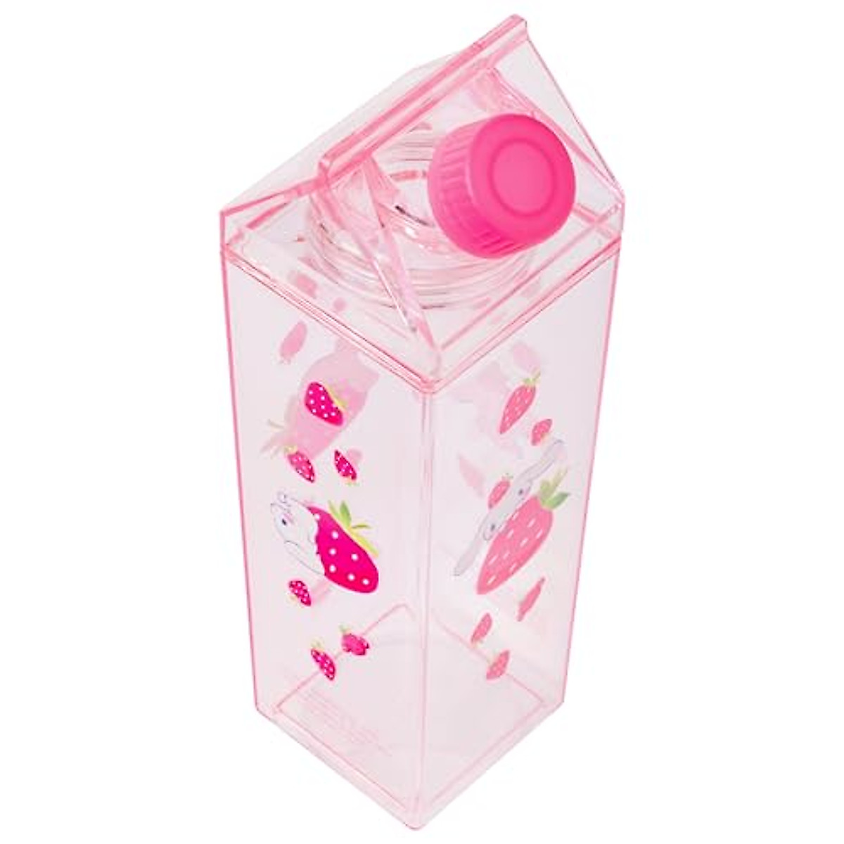 Silver Buffalo Sanrio Hello Kitty and Friends Plastic Milk Carton Bottle Featuring Cinnamoroll, 16.2 Ounces