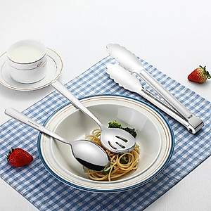 Silverware Set for 4, Prendcyx 23 Piece Stainless Steel Flatware Utensils Cutlery Set Including Knife Fork and Spoon, Dishwasher Safe, Mirror Polish