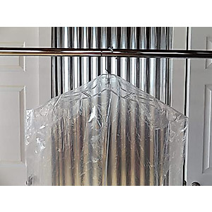 NAHANCO NTP372, Perforated Plastic Garment Bags On A Roll, Opening At Top, 72"H -Clear (Roll of 350)