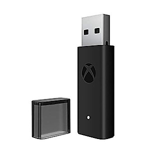 Microsoft Xbox Wireless Adapter for Windows 10 - Play Games Using Xbox Wireless Controller - Wireless Stereo Sound Support - Connects up to 8 Controllers at Once