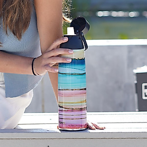 Tervis Venture Water Bottle Disney - Lilo & Stitch Supreme Triple Walled Insulated Tumbler Travel Cup Keeps Drinks Cold & Hot, 26oz, Stainless Steel