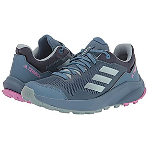 adidas Women's Terrex Trailrider Trail Running Shoe, Wonder Steel/Magic Grey Met/Pulse Lilac, 8