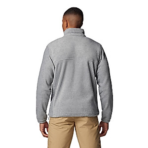 Columbia Men's Steens Mountain 2.0 Full Zip Fleece Jacket, Light Grey Heather, Medium