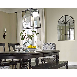 Signature Design by Ashley Wall Mount Oengus Traditional Antiqued Metal Framed Accent Mirror 32x46, Silver