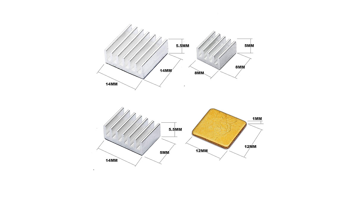 30 PCS Raspberry Pi Heat Sink Kit for Better Cooling and Performance