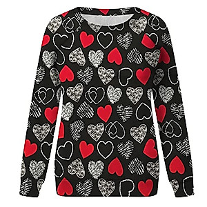 Women Valentines Day Shirt Happy New Year Decorations 2023 Stocking Stuffers for Teens Funny Gifts Under 20 Black