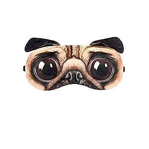 Beauty Cute Sleep Eye Mask Soft Eyeshade for Sleeping & Travel,Pug