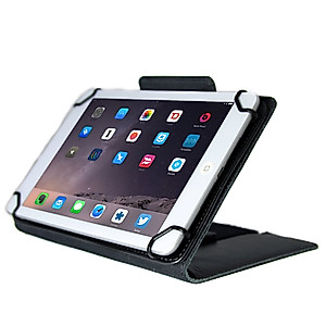 MYGOFLIGHT Universal Mini Leather Folio C EFB Pilot Kneeboard and Clipboard – Fits Apple iPad Mini 1, 2, 3, iPad Mini 4/ 5/ 6 and All Other 7”-8" Tablets