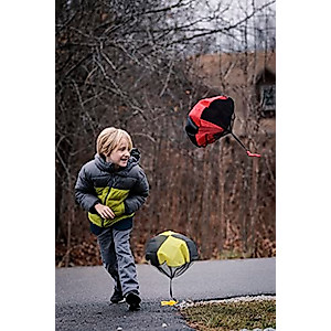 Nutty Toys Parachute Toys for Kids - Tangle Free Outdoor Flying Parachute Men, Best Small Outside Toys 2023 for 3 4 5 6 7 8 9 10 Year Old, Top Easter Basket Stuffers Idea 2023, Unique Boy & Girl Gifts