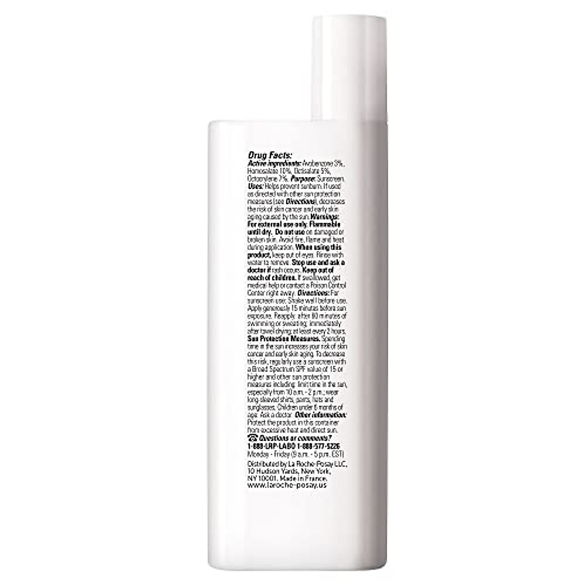 La Roche-Posay Anthelios Light Fluid Face Sunscreen Broad Spectrum SPF 60, Sensitive Skin Sunscreen, Oxybenzone Free, Oil Free, Non-Comedogenic