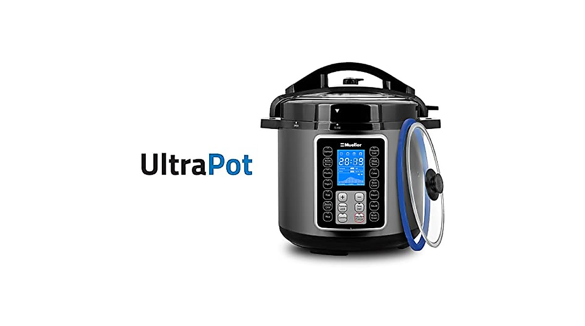 Mueller 6 Quart Pressure Cooker - 10-in-1 Multi-Cooker for Easy Meals