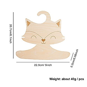 Baby Clothes Hangers - Creative Wooden Baby Hangers for Nursery - Adorable Cartoon Shaped Kids Hangers, Infant Clothes Hangers for Newborn Toddler Unisex Nursery Closet Organizer Set Jmd-us