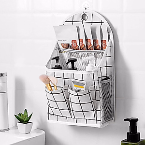 2pcs Storage Bag White Cotton Linen Student Make up Shoe Rack