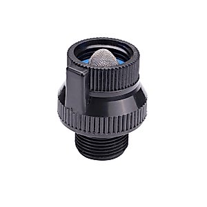 Raindrip R622CB, Anti-Siphon Backflow Preventer, 3/4-Inch FHT X 3/4-Inch MPT, Connects to Hose Bib and Drip Irrigation System, Bag Package, Plastic, Black