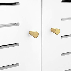 BALANBO Shoe Storage Bench Shoe Cabinet Bamboo Shoe Rack Cushion Seat Soft for Comfort Style Perfect for Entryway First Impression（White）