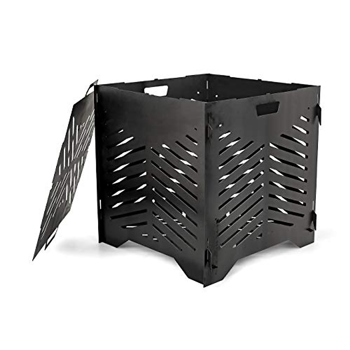 Camco 22-Inch Burn Bin | Features hand-oiled structurally reinforced side and base panels | 22-inches (L) x 22-inches (W) x 22-inches (H) (51251)