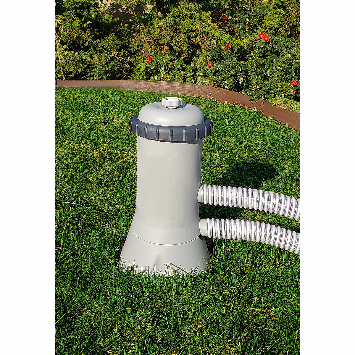 Sealproof 1.25 x 59 Inch Pool Filter Pump Connection Hose for 1-1/4 (32mm) Intex Systems and Above Ground Pools, Premium Quality Kinkproof PVC, Made in USA | Includes 2 Hose Clamps