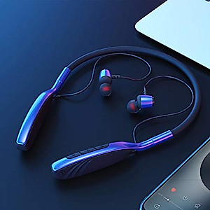 Heave Wireless Earphones,Bluetooth Headphones Neckband in Ear Magnetic Earbuds,Sweatproof Headphones with Mic,48 Hours Standby Time for Home Office Grey