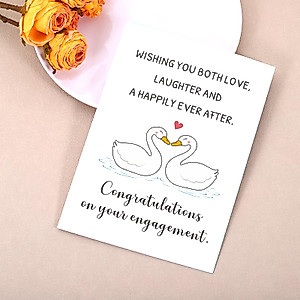 Engagement Card, Engagement Cards for Couples, Greeting Card Gifts for Newly Engaged Couples, Engagement Gifts for Couples Newly Engaged, Bridal Shower Card, Engagement Party Gifts, Happy Engagement