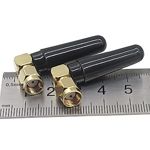 2.4Ghz 5GHz 5.8G Omnidirectional Small WiFi Bluetooth Mini RP SMA Antenna Dual Band Antenna for Router, WiFi Booster, PC USB Adapter Security IP Camera Video Surveillance Monitor FPV TX Transmitter