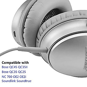 Earla Tec Replacement Audio Cable Cord,Aux Wire 3.5mm to 2.5mm Compatible with Bose QuietComfort QC25 QC35 QC35II QC45 NC700 Soundlink Soundtrue Headphones (No mic)