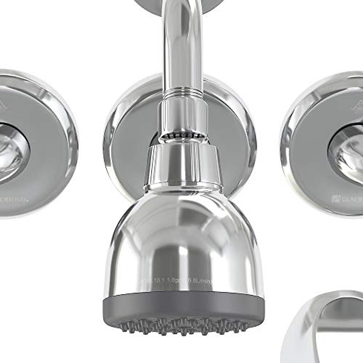 Glacier Bay Aragon 3-Handle 1-Spray Tub and Shower Faucet in Chrome (Valve Included)