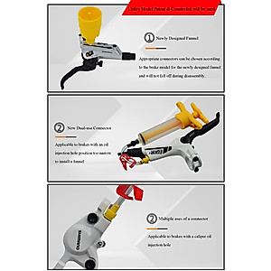 CYCEARTH Bicycle Hydraulic Disc Brake Oil Bleed Kit for All Brakes Shimano,SRAM,AVID,TEKTRO,MAGURA,Hayes,Bike Brake Repair Tool (Standard)