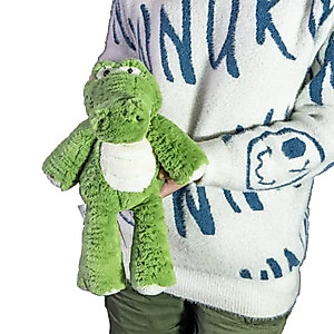 LIJIUSM Plush Toys for Kids Cartoon Velvet Animal Stuffed Toys Festival Birthday Gifts for Girls Boys (Green Crocodile - 36cm)