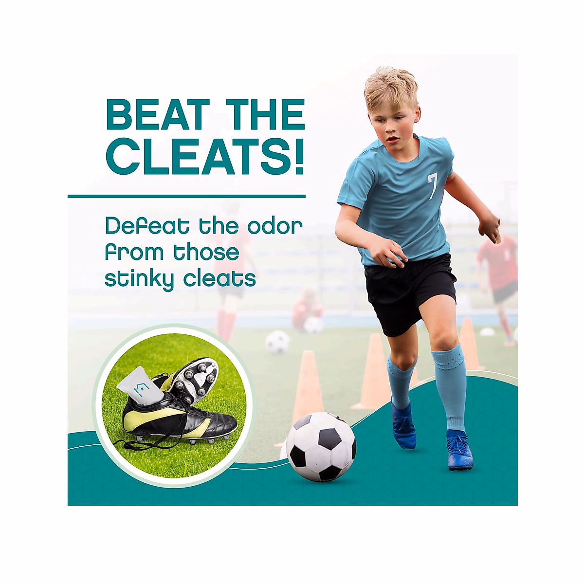 Fresh Nest Shoe Deodorizer (2-Pack) - Odor Eliminator, Freshener for Sneakers, Gym Bags, and Lockers