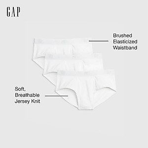 GAP mens Basic (3-pack) Boxer Briefs, True Black, Small US