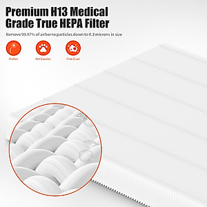 C545 True HEPA Replacement Filter Compatible with Winix C545 Air Puri fier, Replaces Part 1712-0096-00 and 2522-0058-00,filter s, 4 packs