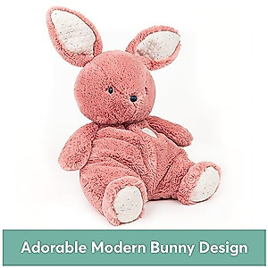 GUND Baby Oh So Snuggly Bunny Stuffed Animal, Bunny Toddler Toy, Dusty Rose Pink, 12.5"