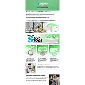 Kids Green Step Stool - Great for Potty Training, Bathroom, Bedroom, Toy Room, Kitchen, and Living Room. Perfect for Your House