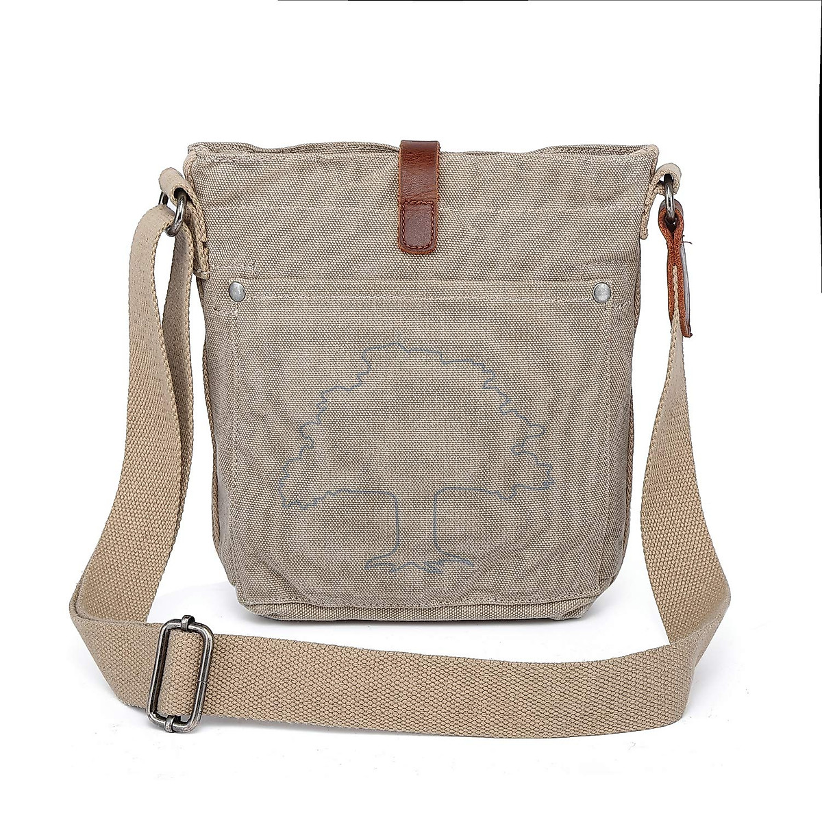 Forest Canvas Crossbody Bag (Slate)