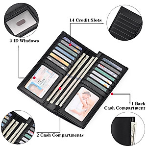 FALAN MULE Wallets for Men Genuine Leather RFID Blocking Slim Mens Wallet Bifold Credit Card Holder for Men