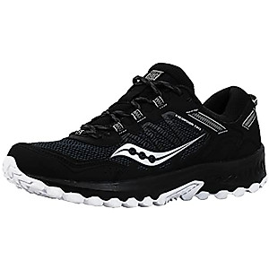 Saucony Women's Versafoam Excursion Tr13 Trail Running Shoe, Black/White, 8