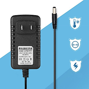 Battery Charger Adapter, 21V/1A Copper ABS Lithium Battery Charger Adapter, for Home(US Standard 100-240V)
