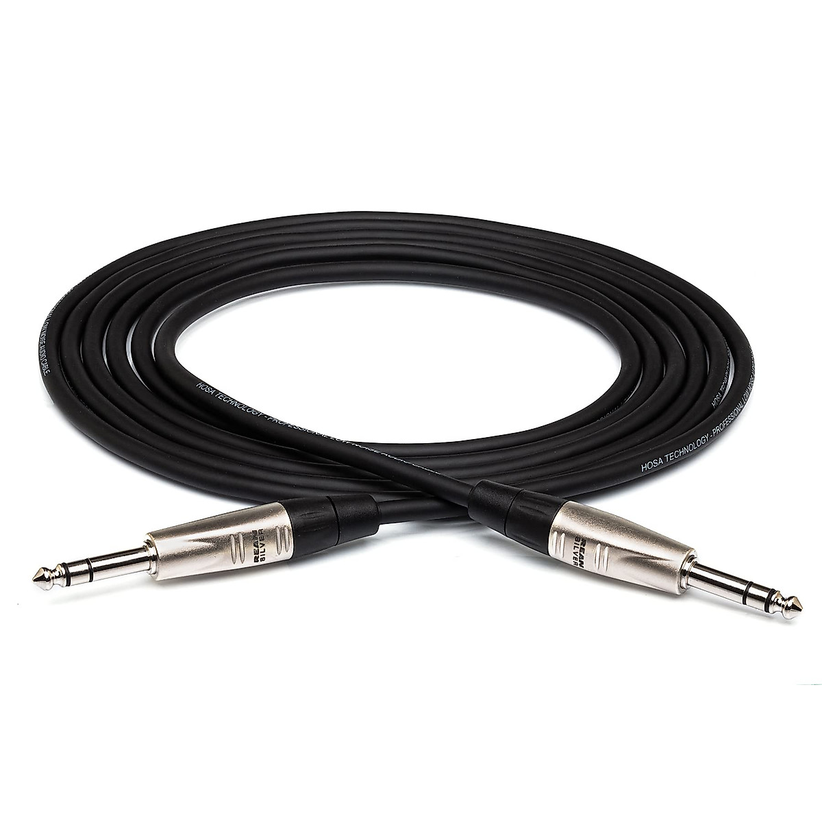 Hosa HSS-001.5 Pro Balanced Interconnect Cable - REAN 1/4-inch TRS Male to REAN 1/4-inch TRS Male - 1.5 foot