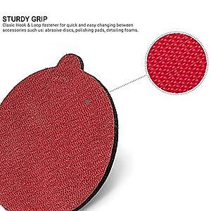 GLASS POLISH 15917 Hand Held Flexible Sanding Holder with Hook and Loop Fastener/Diameter 4.5 inch