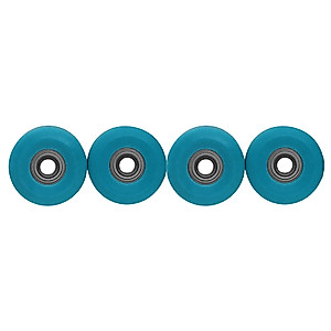 Teak Tuning Apex All Terrain Polymer (ATP) Fingerboard Wheels - New Street Shape, 65D - 7.7mm Diameter - ABEC-9 Stealth Bearings - Made in The USA - Sea Voyage Colorway