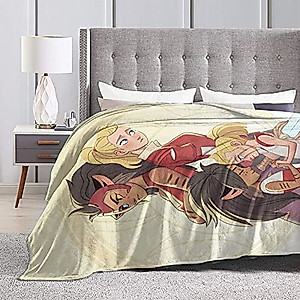 ABSFORTY Cozy Flannel Blanket Ultra-Soft Micro She-Ra - Princess of Po-wer Fleece Blanket Bed Throws Blanket for Sofa or Bed 50"x40"