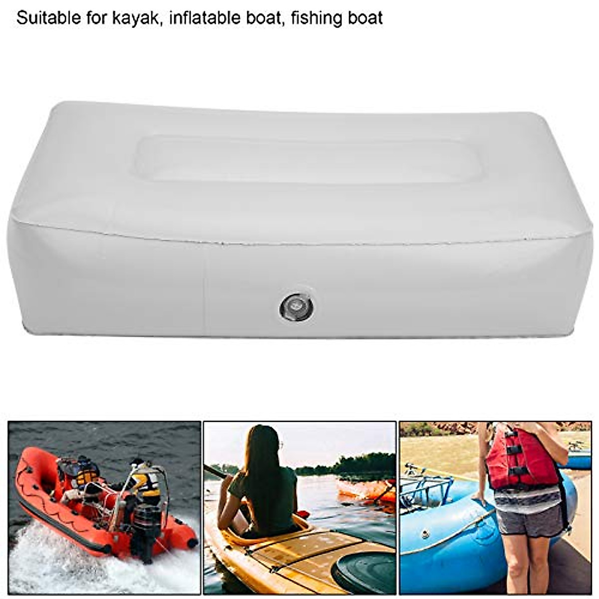 Kayak seat pad,Kayak Inflatable Seat, Kayak Waterproof Gel Pad for Kayak,Cushion Soft PVC MoistureProof Fishing Boat Accessories Outdoor Goods, Kayak seat pad Kayak Waterproof Gel Pad for Kayak K