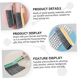 BCOATH 3pcs Sweeping Brush para Limpiar Bed Cleaning Brush Soft Bristle Cleaning Brush Car Broom Car Cleaning Brush Hand Sofa Cleaning Brush Soft Bristle Broom Stainless Steel