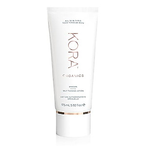 KORA Organics Gradual Self-Tanning Lotion| All Skin Tones | Quick Drying | Certified Organic | Cruelty Free | 5.92 oz