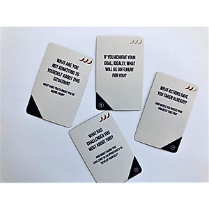 Q Cards: Questions for Great Coaching, Conversation Starters, Coaching Cards, Goal Setting, Ice Breakers by Little Leaps Press